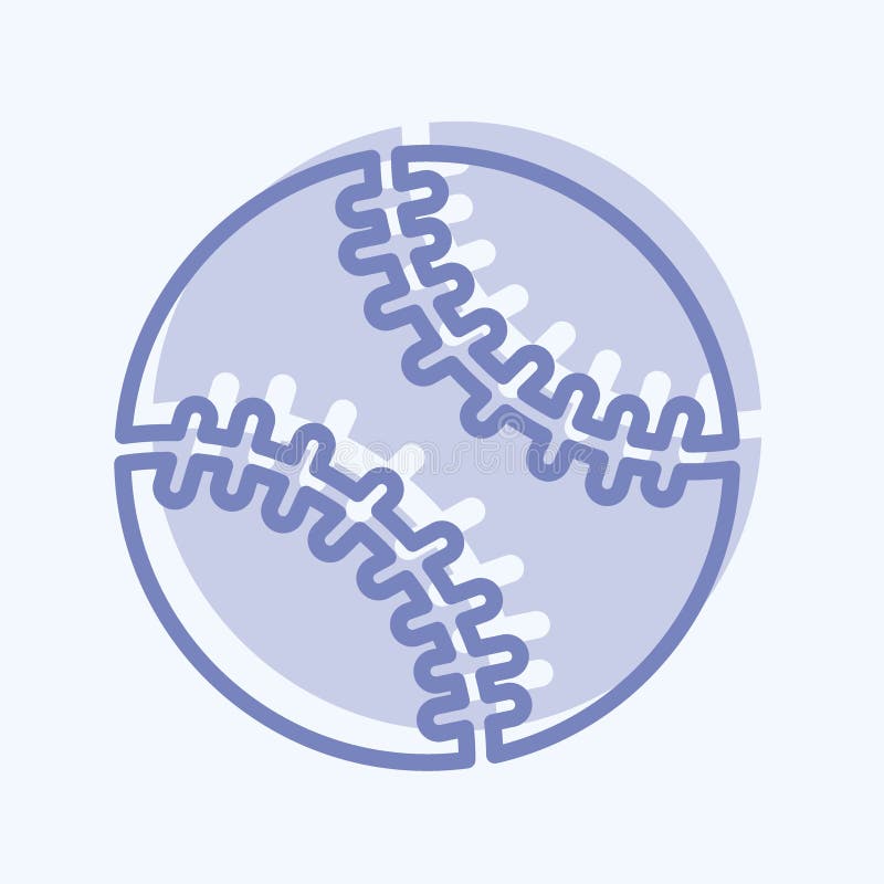 Icon Soft Ball - Two Tone Style - Simple Illustration,Editable Stroke ...