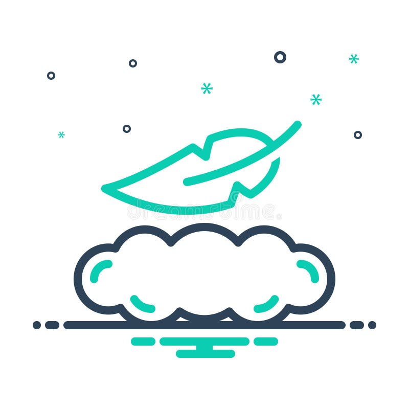 Mix Icon for Soft, Downy and Feather Stock Vector - Illustration of ...