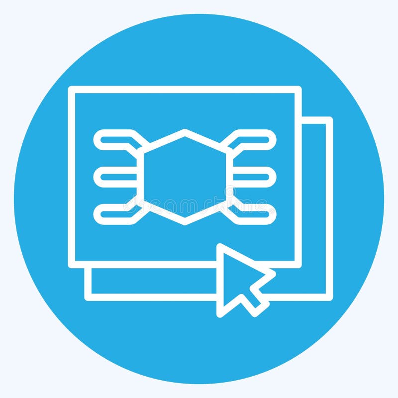 Icon Software. Related To 3D Visualization Symbol. Blue Eyes Style ...