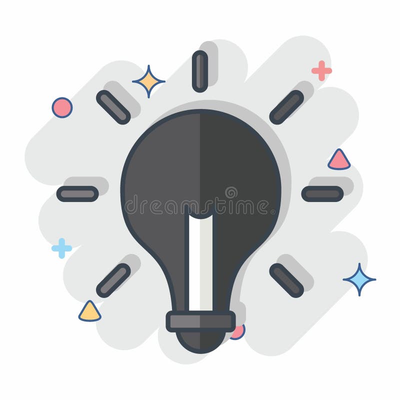 Icon Solution. Related To Business Analysis Symbol. Comic Style Simple ...