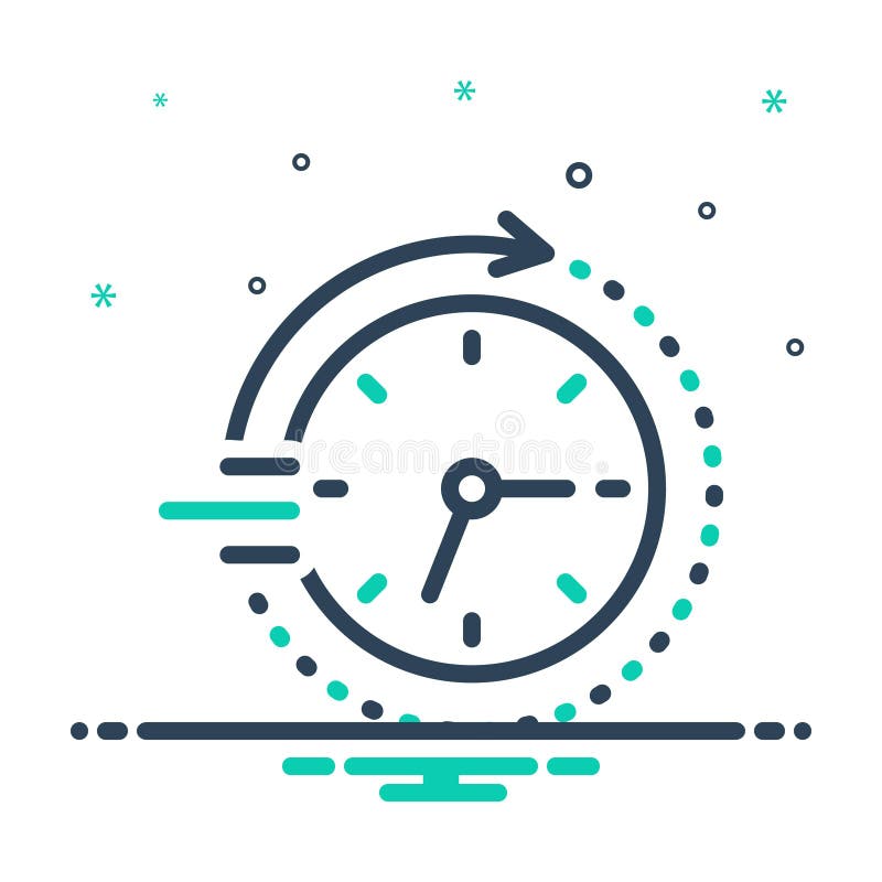 Mix Icon for Soon, Time and Clock Stock Illustration - Illustration of ...