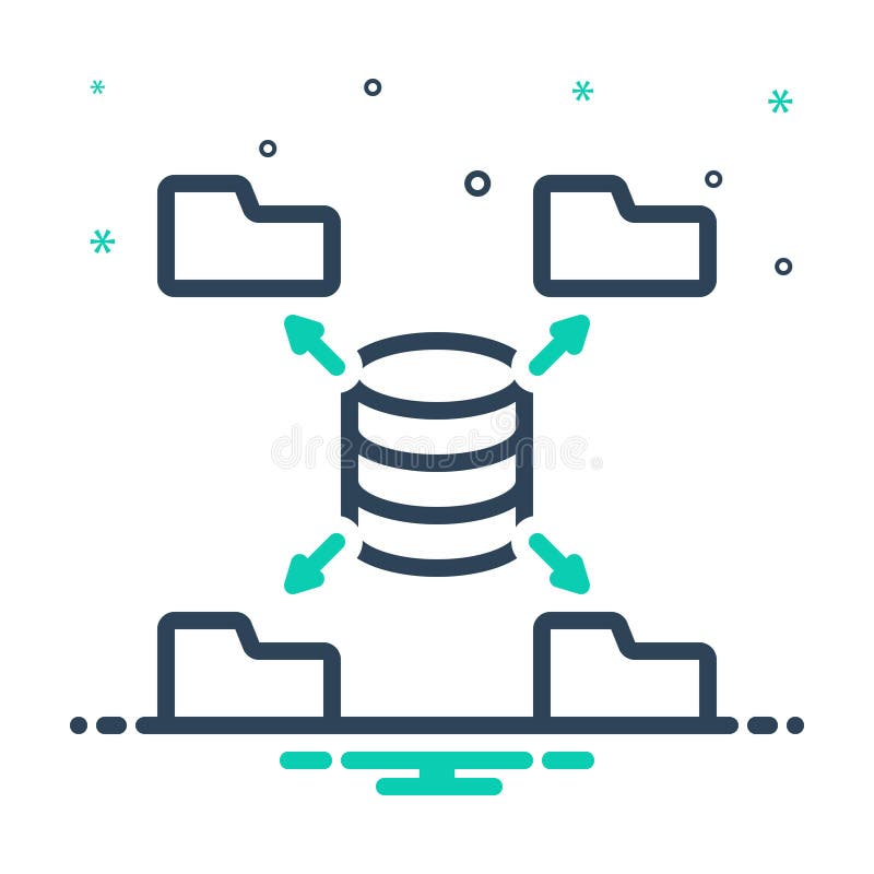 Mix Icon for Source, Origin and Wellspring Stock Vector - Illustration ...