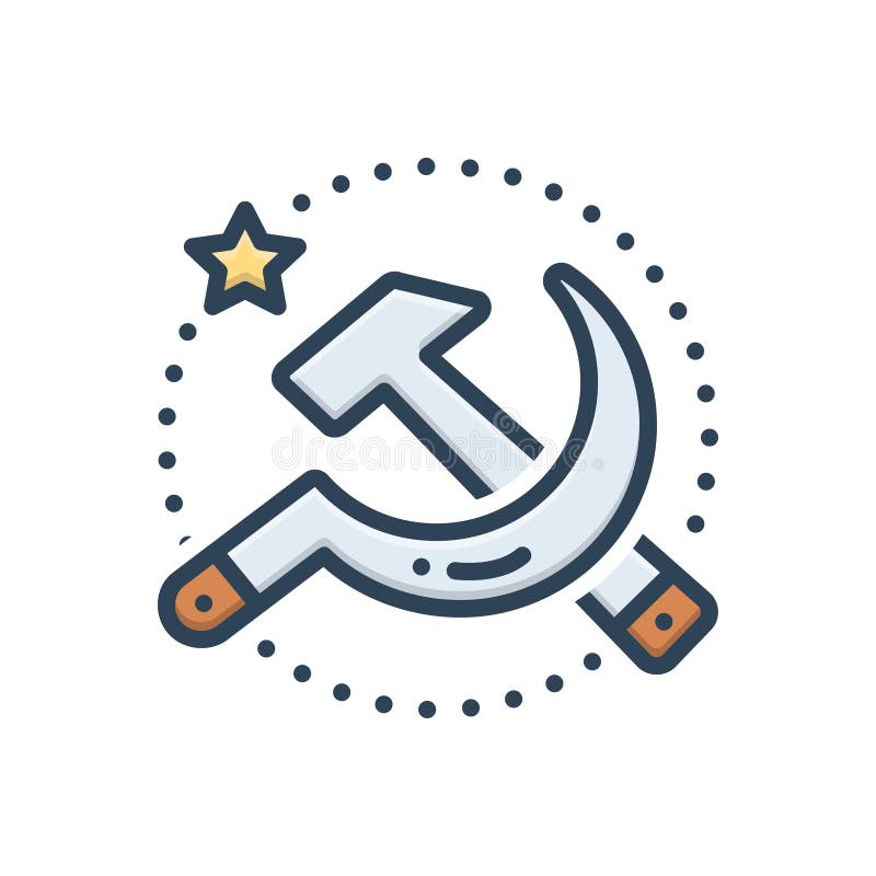 Set of Red Color Soviet Symbols Stock Vector - Illustration of ...