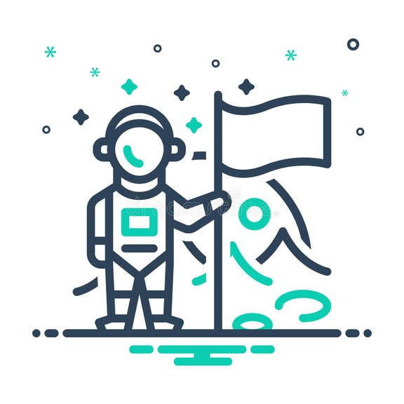 Mix Icon for Space Conquest, Conquest and Mission Stock Vector ...