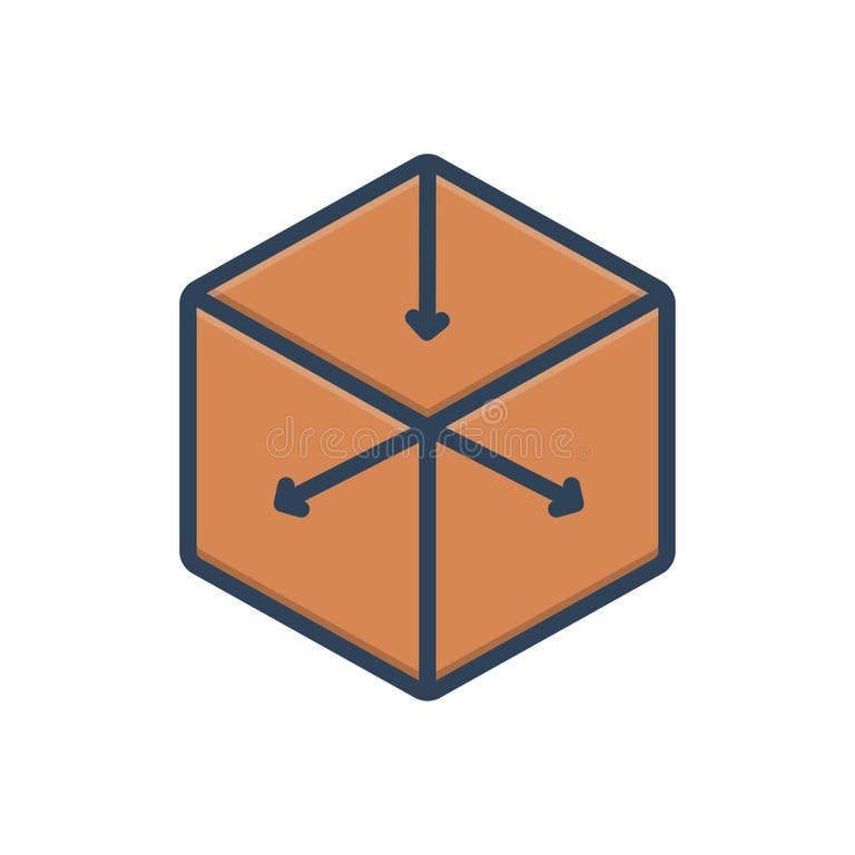 Color Illustration Icon for Spatial, Product and Technology Stock ...