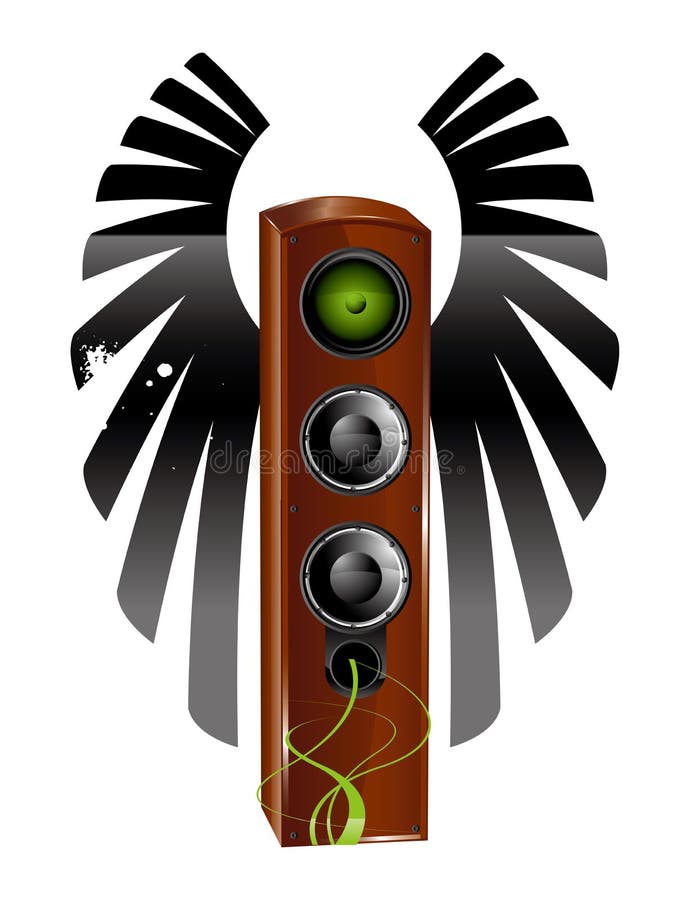 Tweeter Speaker Closeup Stock Illustrations – 135 Tweeter Speaker ...