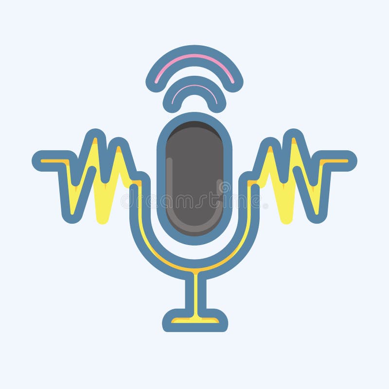 Icon Speech Recognition. Related To Machine Learning Symbol. Doodle ...