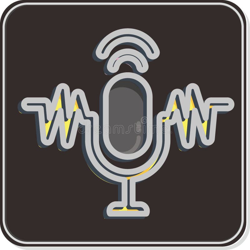 Icon Speech Recognition. Related To Machine Learning Symbol. Glossy ...