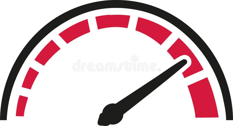 Icon of a Speed in Two Colors Stock Vector - Illustration of pictogram ...