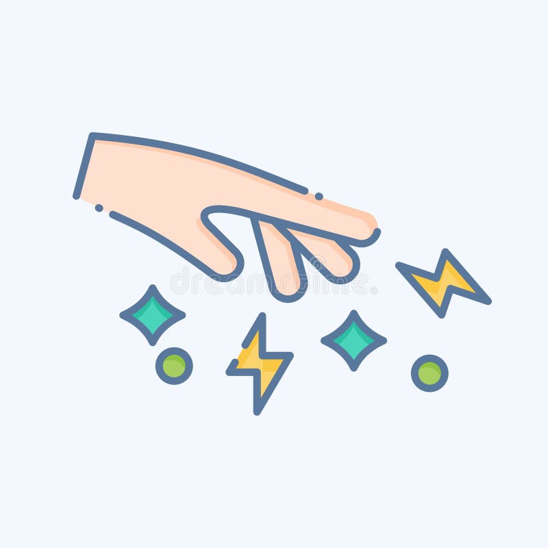 Icon Spell. Related To Magic Symbol. Doodle Style. Simple Design ...