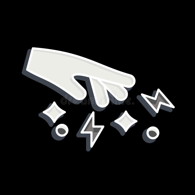 Icon Spell. Related To Magic Symbol. Glossy Style. Simple Design ...