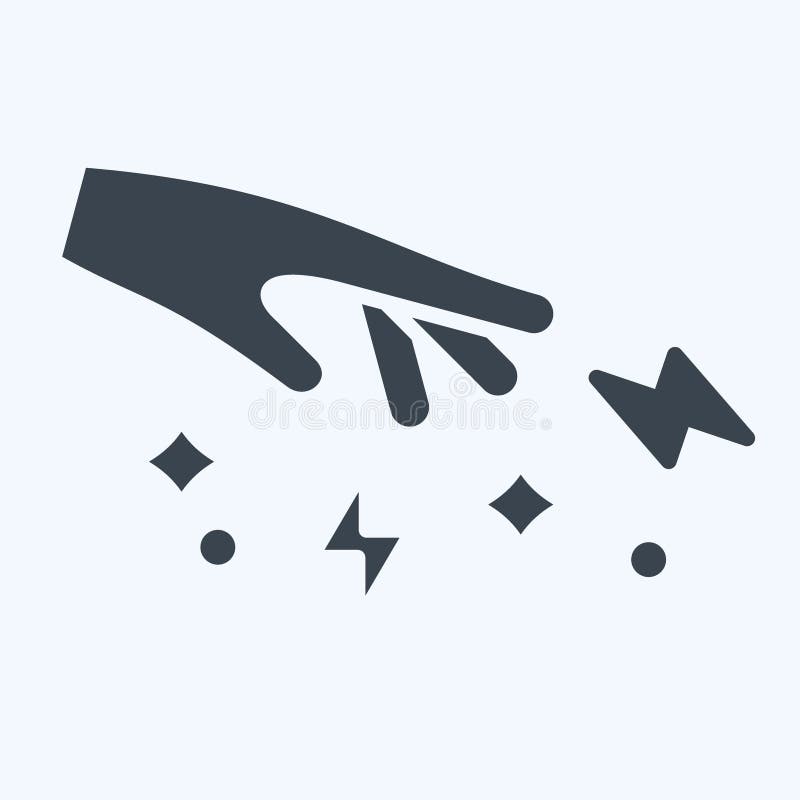 Icon Spell. Related To Magic Symbol. Glyph Style. Simple Design ...