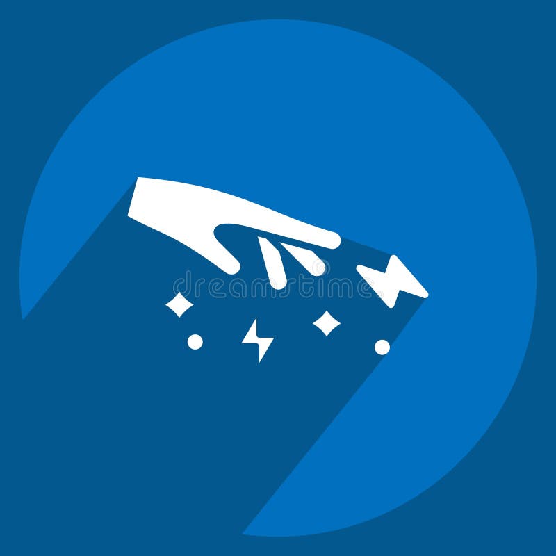 Icon Spell. Related To Magic Symbol. Long Shadow Style. Simple Design ...