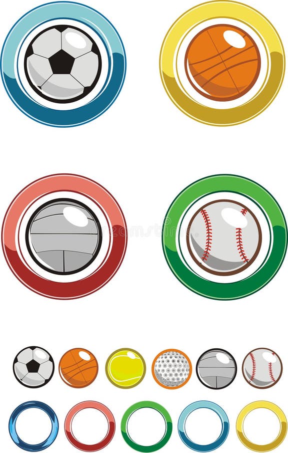 Icon - Sport ball stock vector. Illustration of circle - 9058066