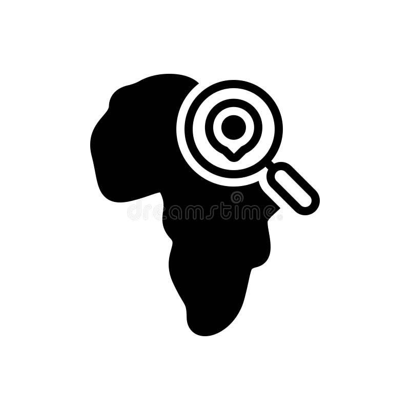 Black Solid Icon for Spot, Marks and Position Stock Vector ...