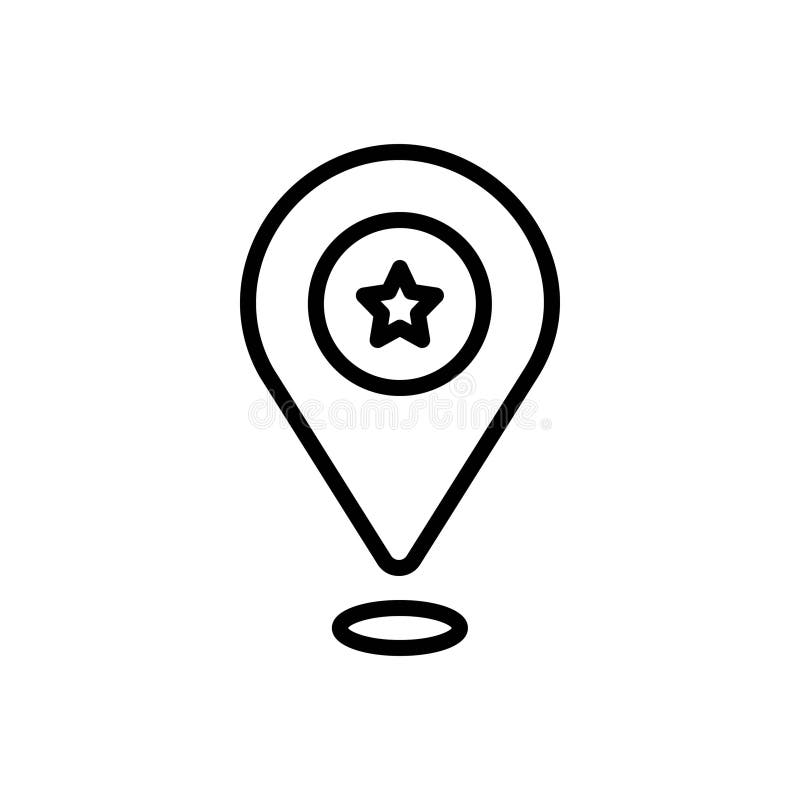 Map Pin Spot Location Icon stock vector. Illustration of cartography ...