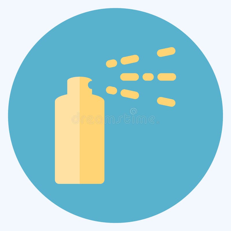 Icon Spray - Flat Style - Simple Illustration, Editable Stroke Stock ...
