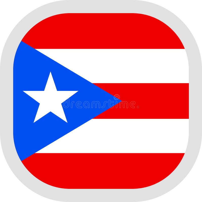 Icon Square Shape with Flag Stock Vector - Illustration of republic ...