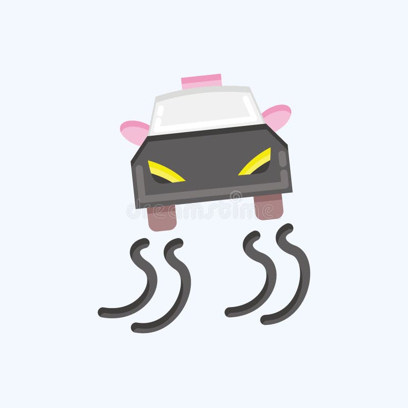 Icon Stability Control. Suitable for Automotive Symbol. Flat Style ...