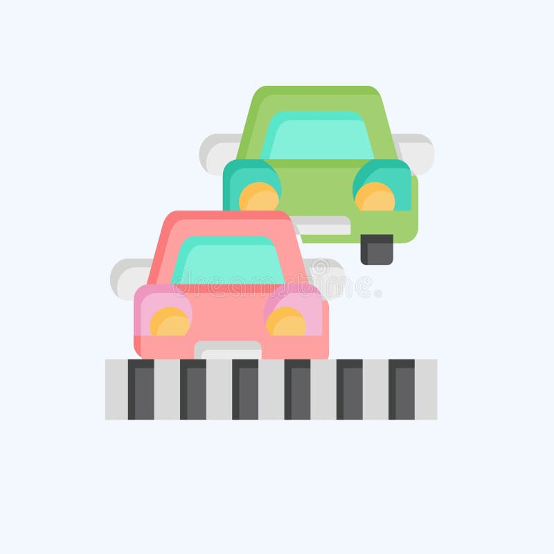 Icon Start Line. Related To Racing Symbol. Flat Style. Simple Design Editable Stock Illustration ...