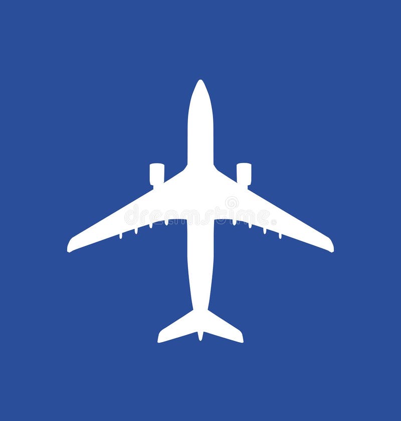 Icon of an Starting Airplane Stock Illustration - Illustration of ...