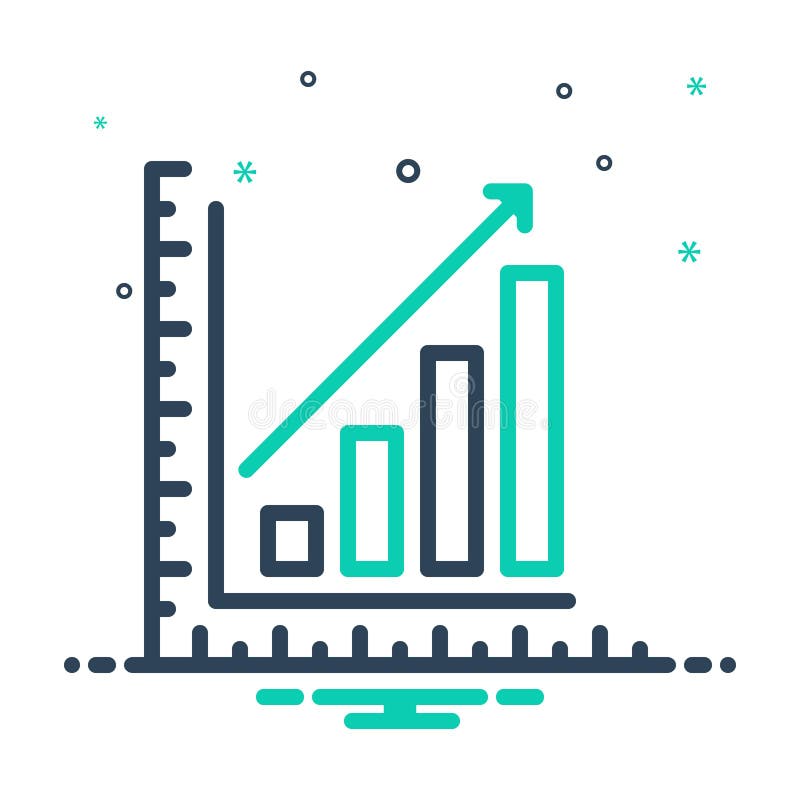 Mix Icon for Stat, Statistics and Analysis Stock Vector - Illustration ...