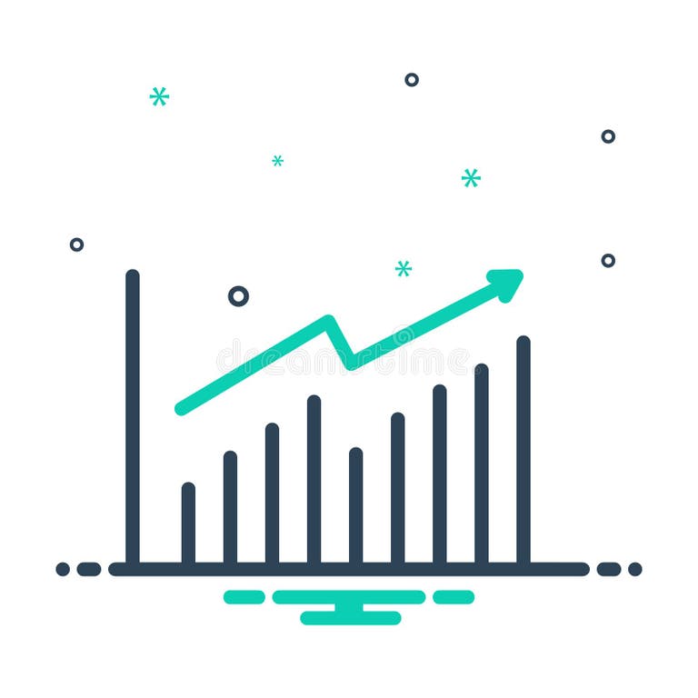 Mix Icon for Statistics, Investment and Marketing Stock Vector ...