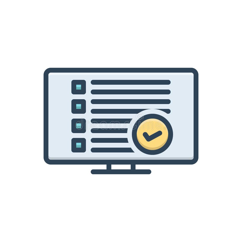 Color Illustration Icon for Status, Condition and Position Stock ...