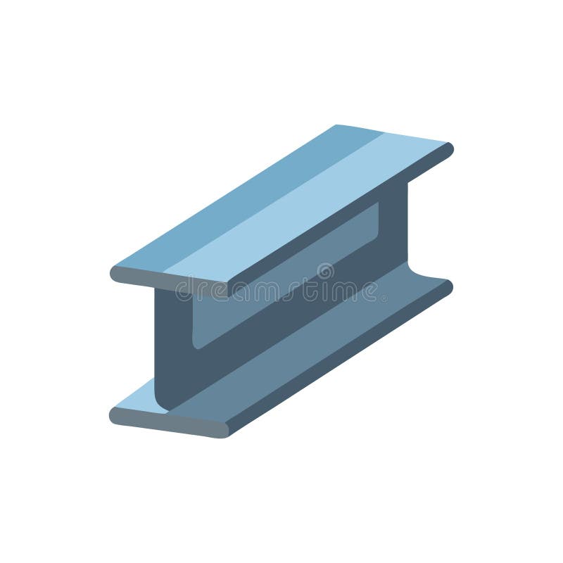 Icon of Steel Beam for Building Structures Stock Illustration ...