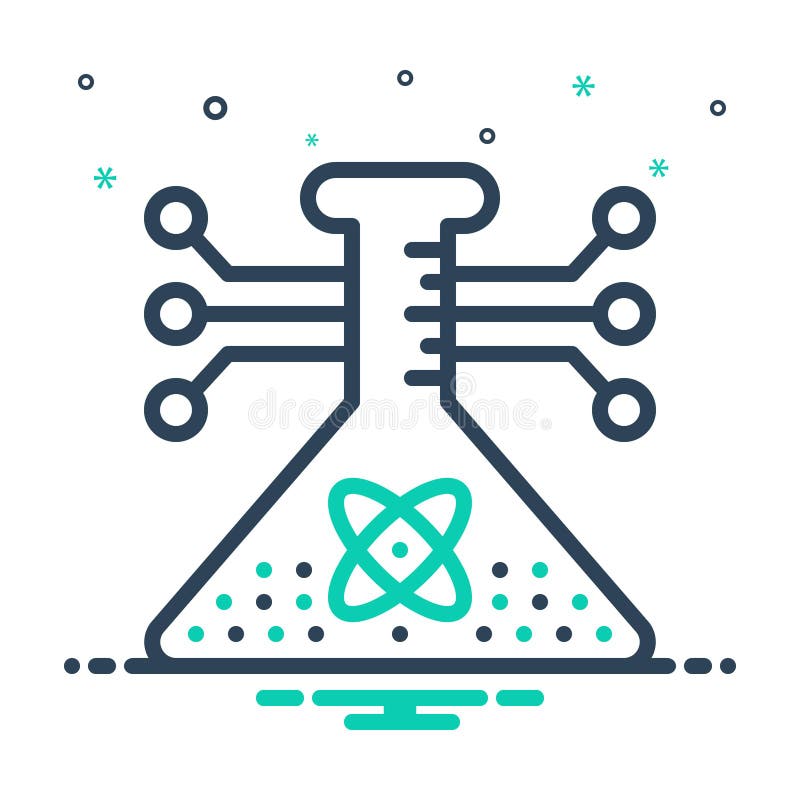 Mix Icon for Stem, Science and Experiment Stock Vector - Illustration ...