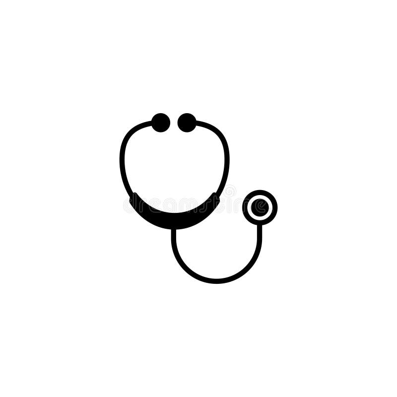 Icon. Stethoscope Symbol Sign Stock Vector - Illustration of isolated ...