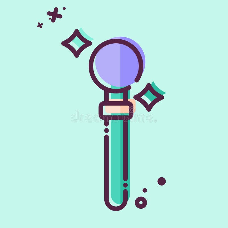Icon Stick. Related To Magic Symbol. MBE Style. Simple Design Editable ...