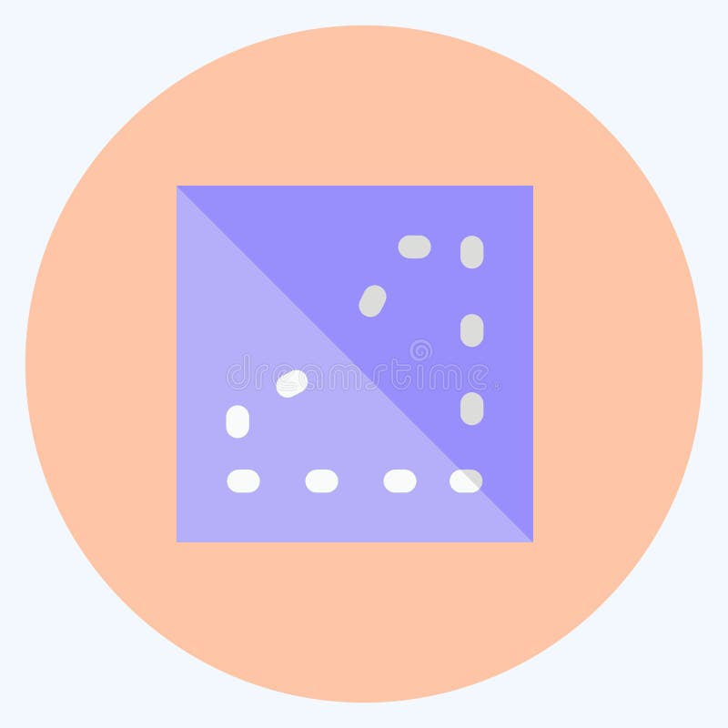 Icon Stitching Lines. Suitable for Tailor Symbol. Flat Style. Simple ...