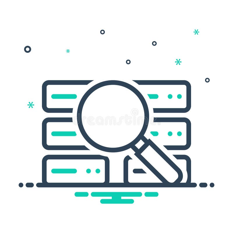 Mix Icon for Stock Data Analysis, Data and Research Stock Vector ...