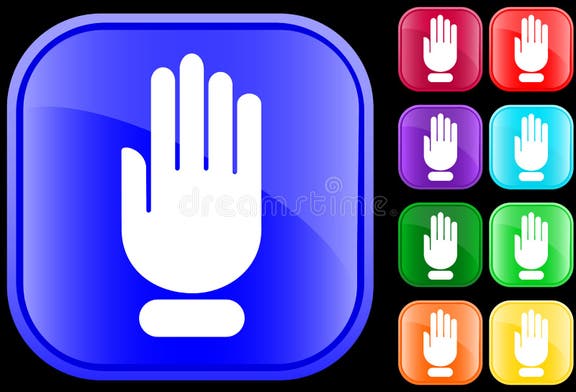 Stop Hand Icons Stock Illustrations – 7,030 Stop Hand Icons Stock ...