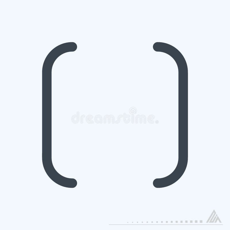 Icon Stop - Line Cut Style stock vector. Illustration of open - 233123418