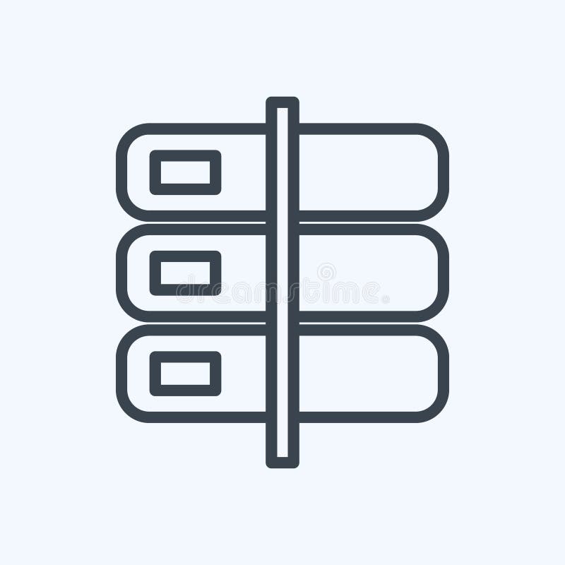 Icon Storage. Suitable for Mobile Apps Symbol. Line Style. Simple ...