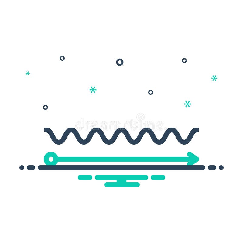 Mix Icon for Straight, Directly and Beeline Stock Illustration ...