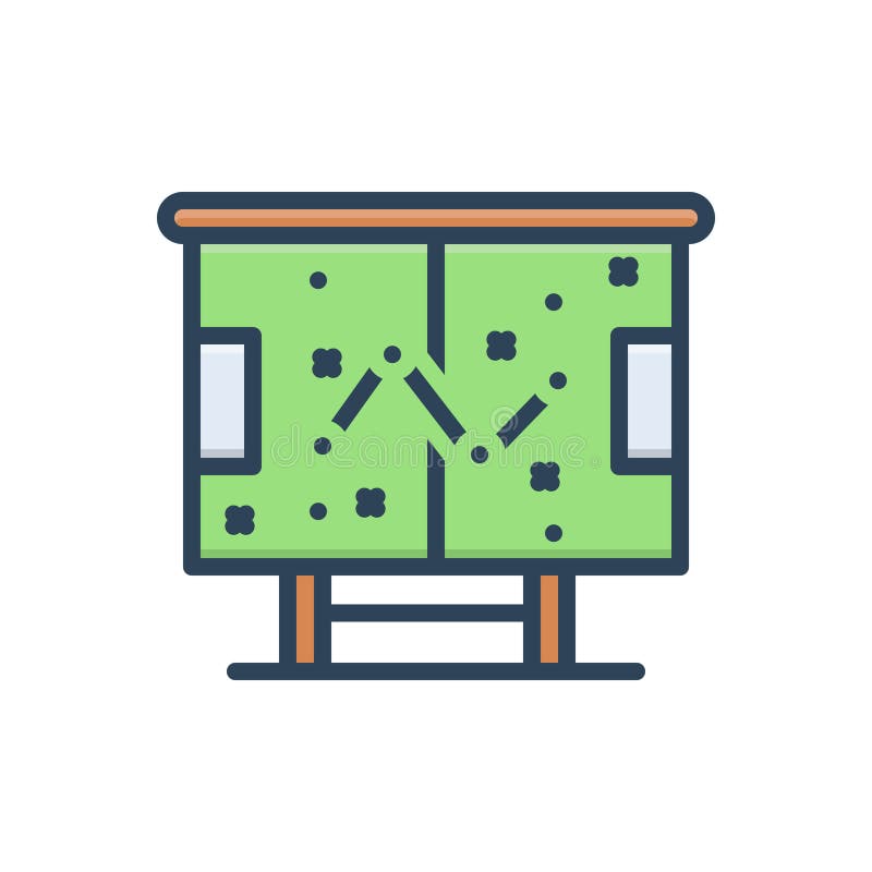 Color Illustration Icon for Strategy, Master Plan and Schedule Stock ...