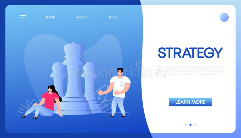 Icon with Strategy People. Smartphone Vector Icon Stock Vector ...