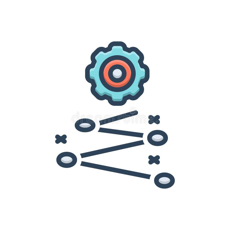 Color Illustration Icon for Strategy, Setting and Action Stock Vector ...