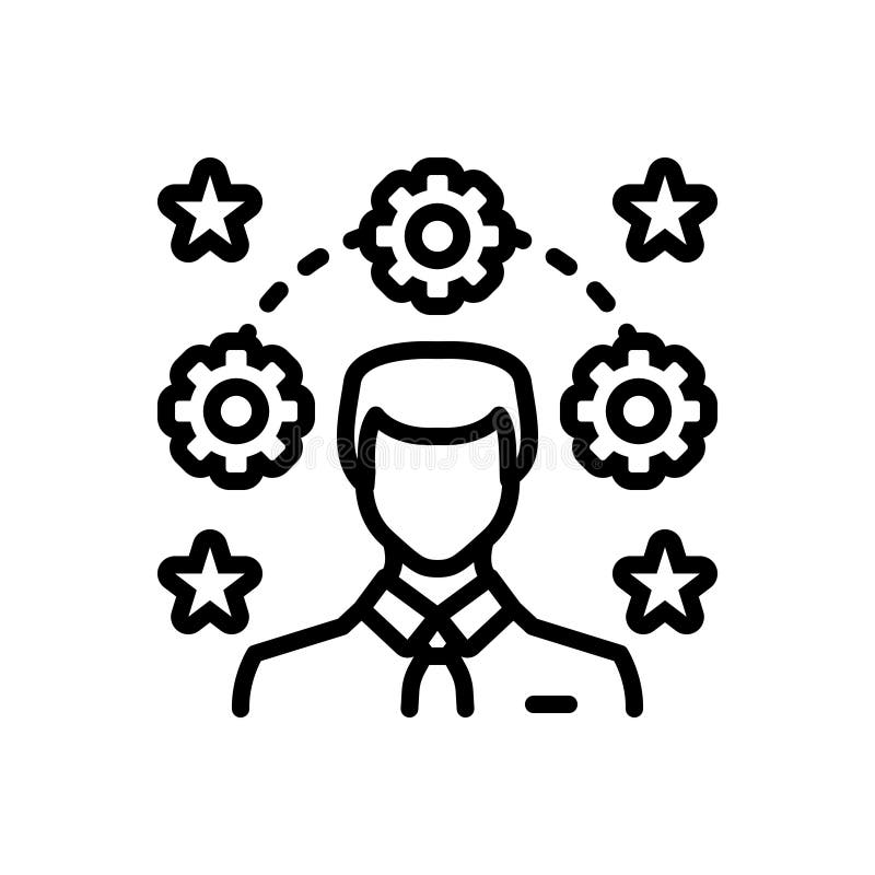 Strategy, Master Plan Line Isolated Vector Icon Can Be Easily Modified ...