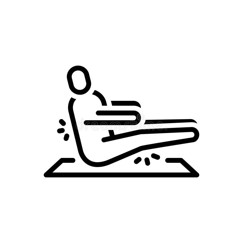 Black Line Icon for Strengthen, Stronger and Make Stock Vector ...