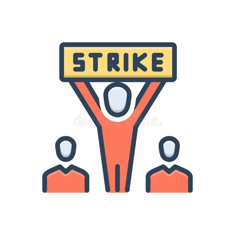 Color Illustration Icon for Strike, Conflict and Holding Stock Vector ...