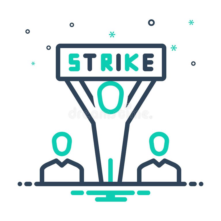 Mix Icon for Strike, Conflict and Holding Stock Vector - Illustration ...