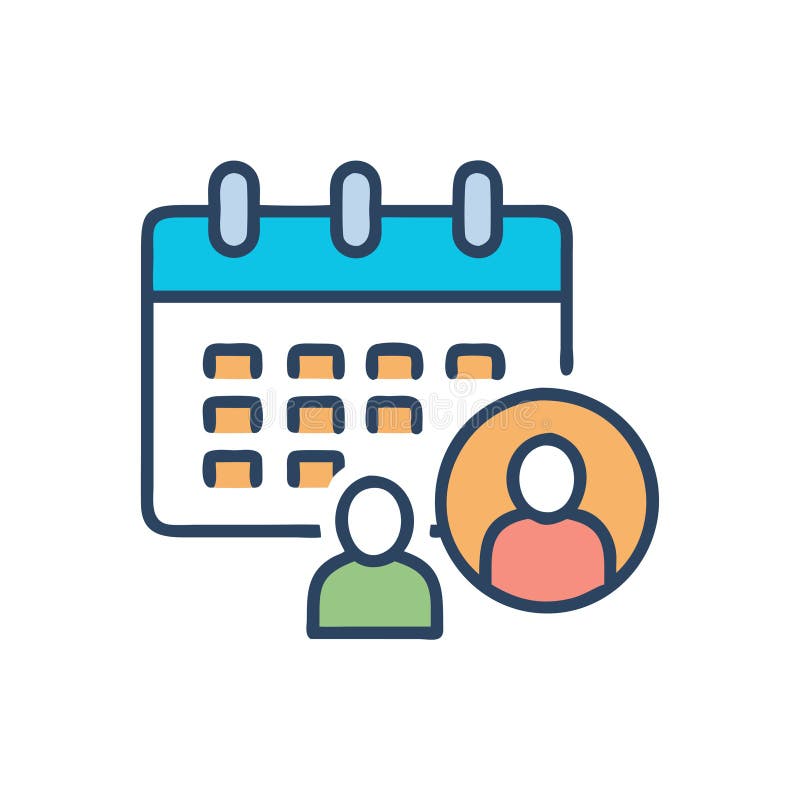 Icon for Student Attendance Stock Illustration - Illustration of ...