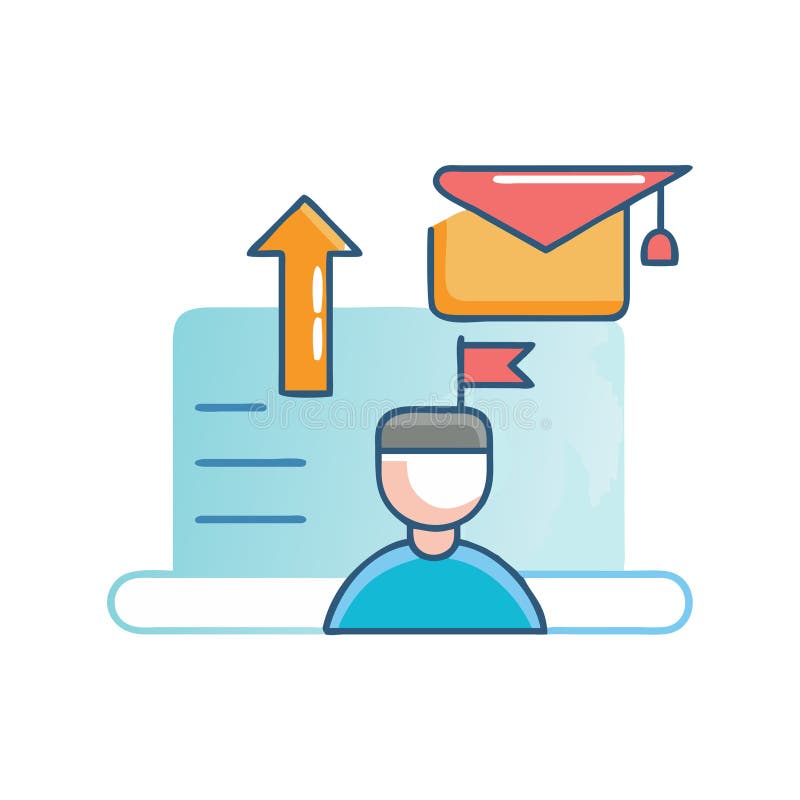 Icon for Student Goals and Objectives Stock Vector - Illustration of ...