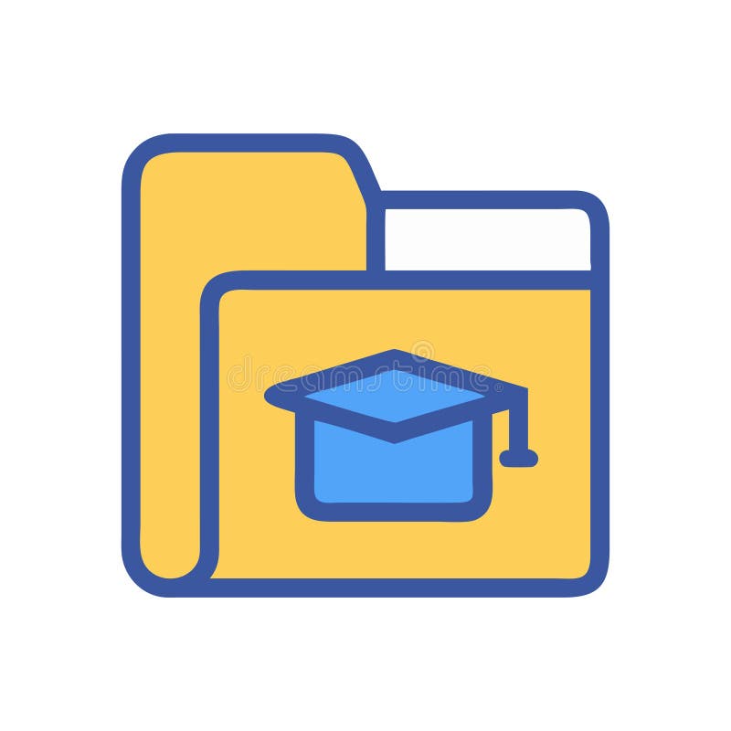 Icon for Study Folders stock vector. Illustration of design - 351935463