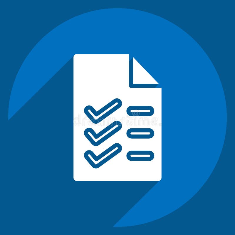 Icon Study Program. Related To Education Symbol. Long Shadow Style ...