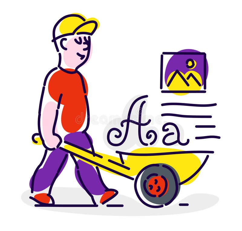 Icon in the Style of the Cartoon.Isolated Object on White Background ...